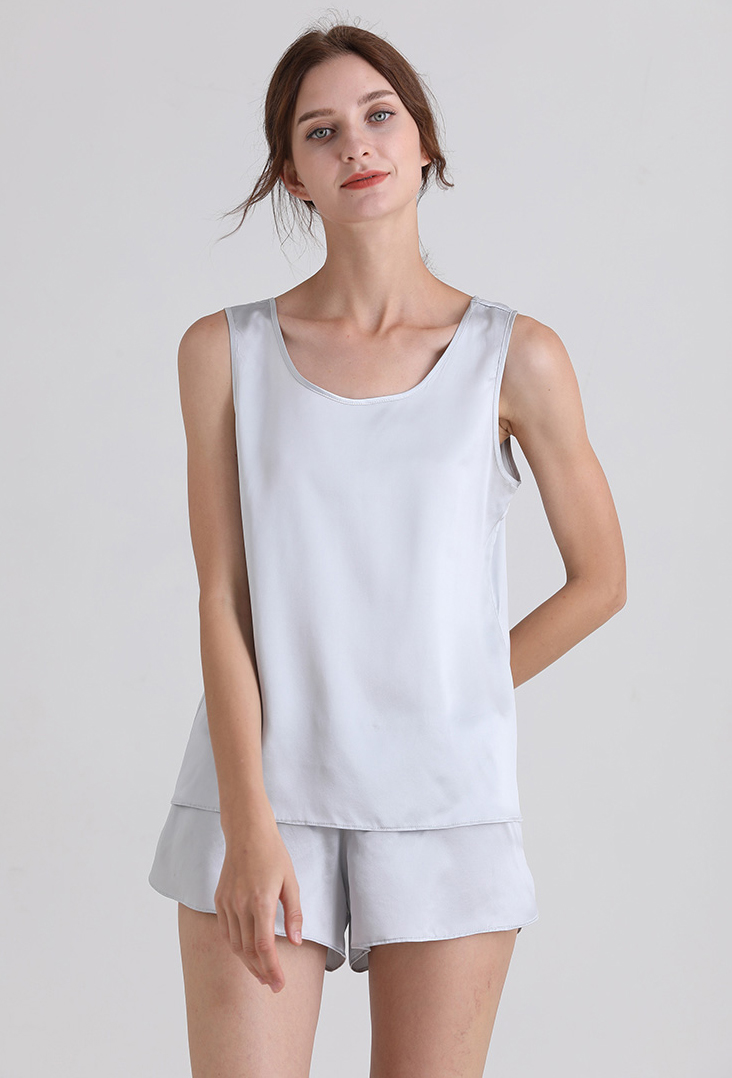 Personalized Plus Size White Cami Tank Top Sets In Bulk Buy White Silk Cami White Cami Set